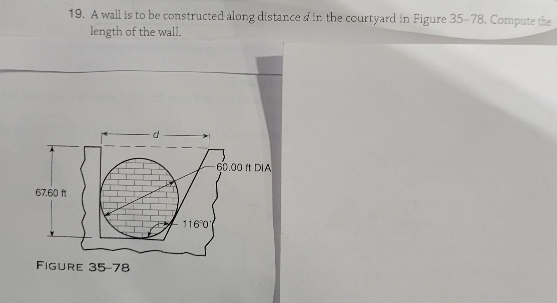 Solved A wall is to be constructed along distance d ﻿in the | Chegg.com