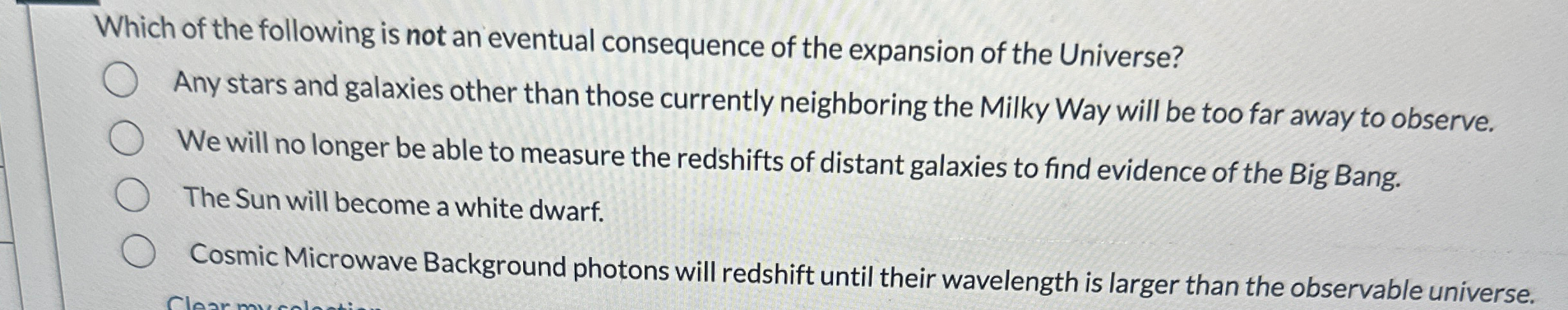 Solved Which of the following is not an eventual consequence | Chegg.com