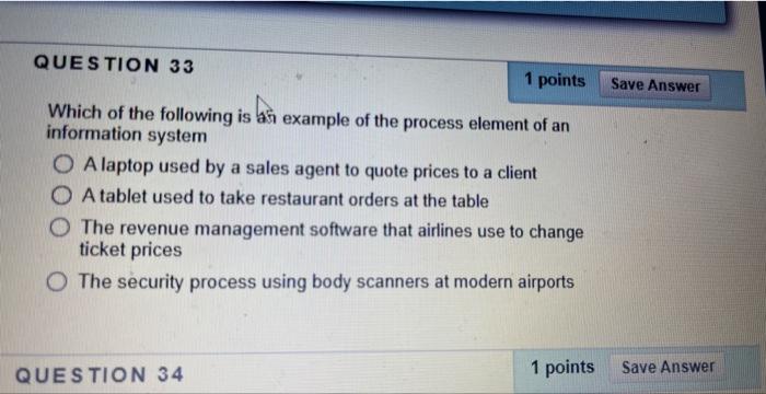 Solved Which of the following is at example of the process | Chegg.com