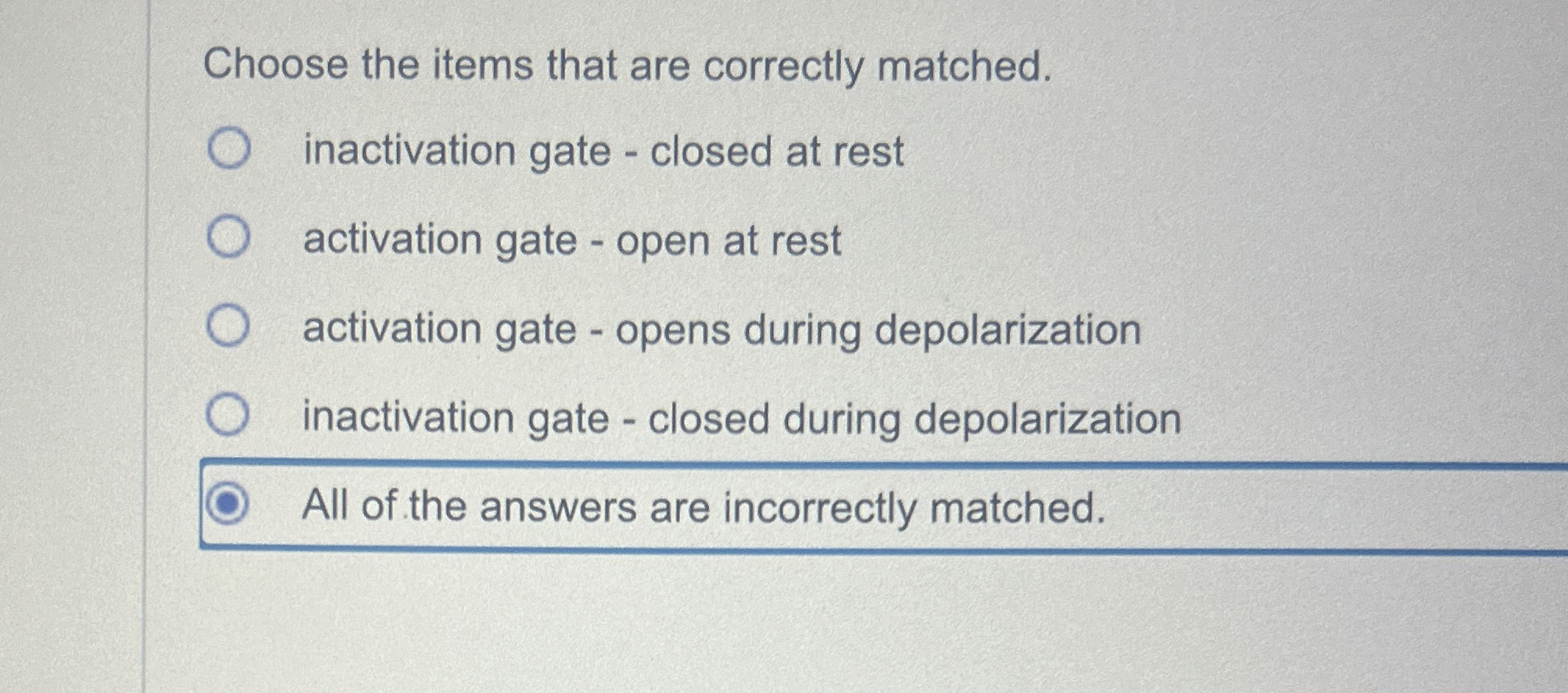 Solved Choose the items that are correctly | Chegg.com