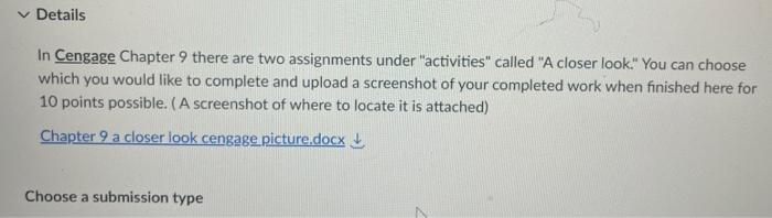 In Cengage Chapter 9 there are two assignments under | Chegg.com