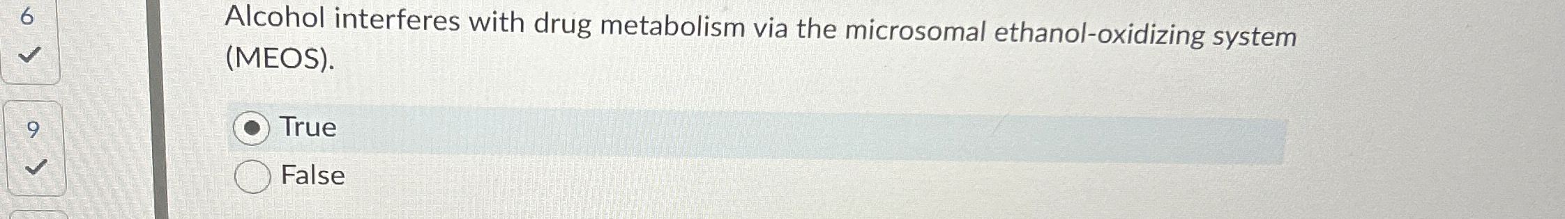 Solved Alcohol interferes with drug metabolism via the | Chegg.com