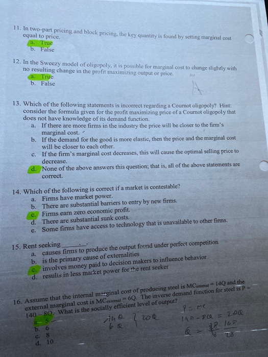 Solved 5. Assume the inverse demand function for a Bertrand | Chegg.com