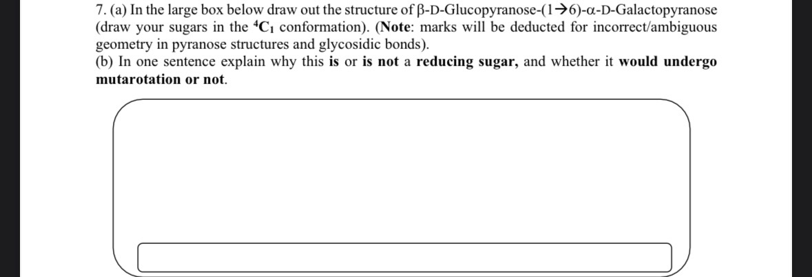 Solved (a) ﻿In the large box below draw out the structure of | Chegg.com