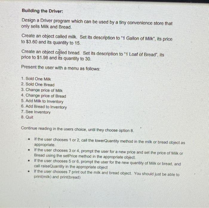 Solved 1. Class design 2. Encapsulation modularity and | Chegg.com