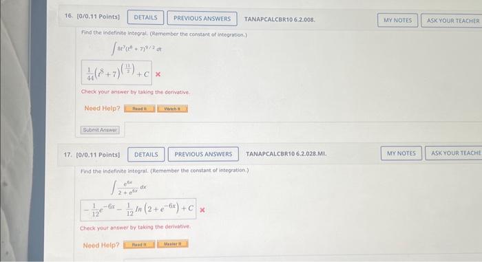 Solved Find the indefinite integral. (Remember the consant | Chegg.com