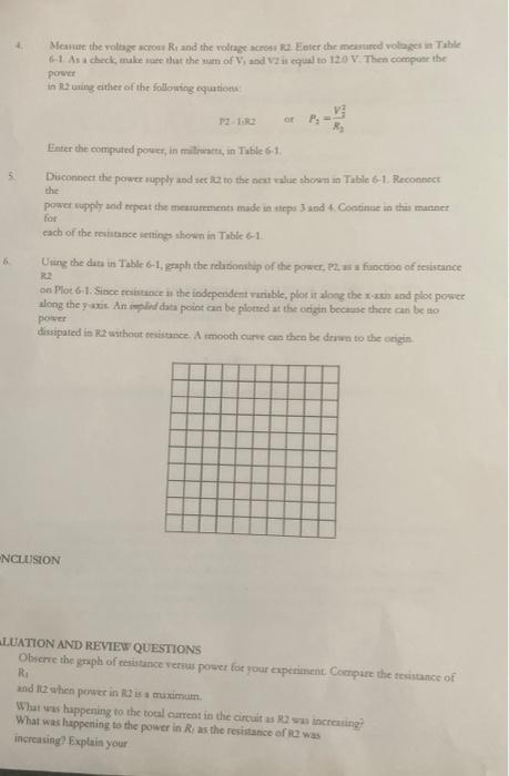 Solved 4. Meauue the volisge actous R i and the rolape | Chegg.com