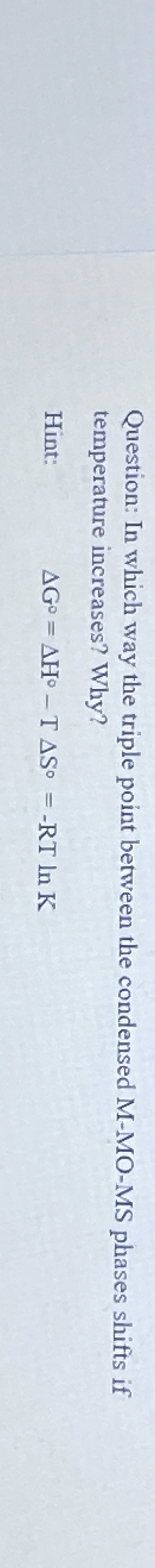 High Quality SOLUTION Question: In which way the triple point between ...