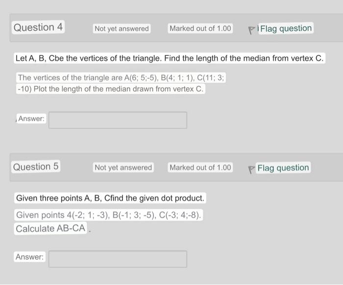 Solved Let A,B,C be the vertices of the triangle. Find the | Chegg.com