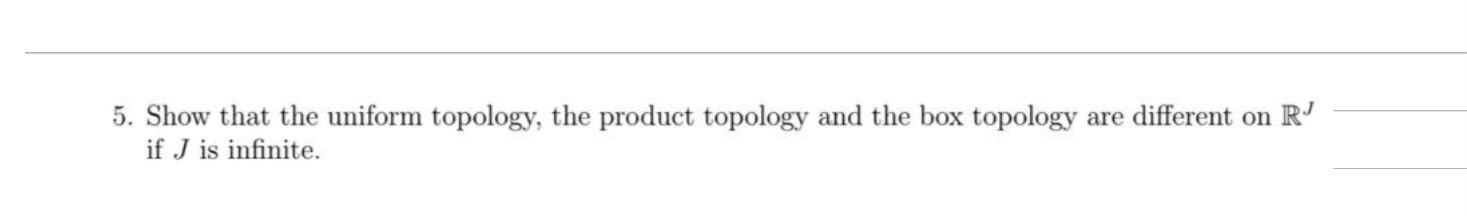 Solved Show that the uniform topology, the product topology | Chegg.com