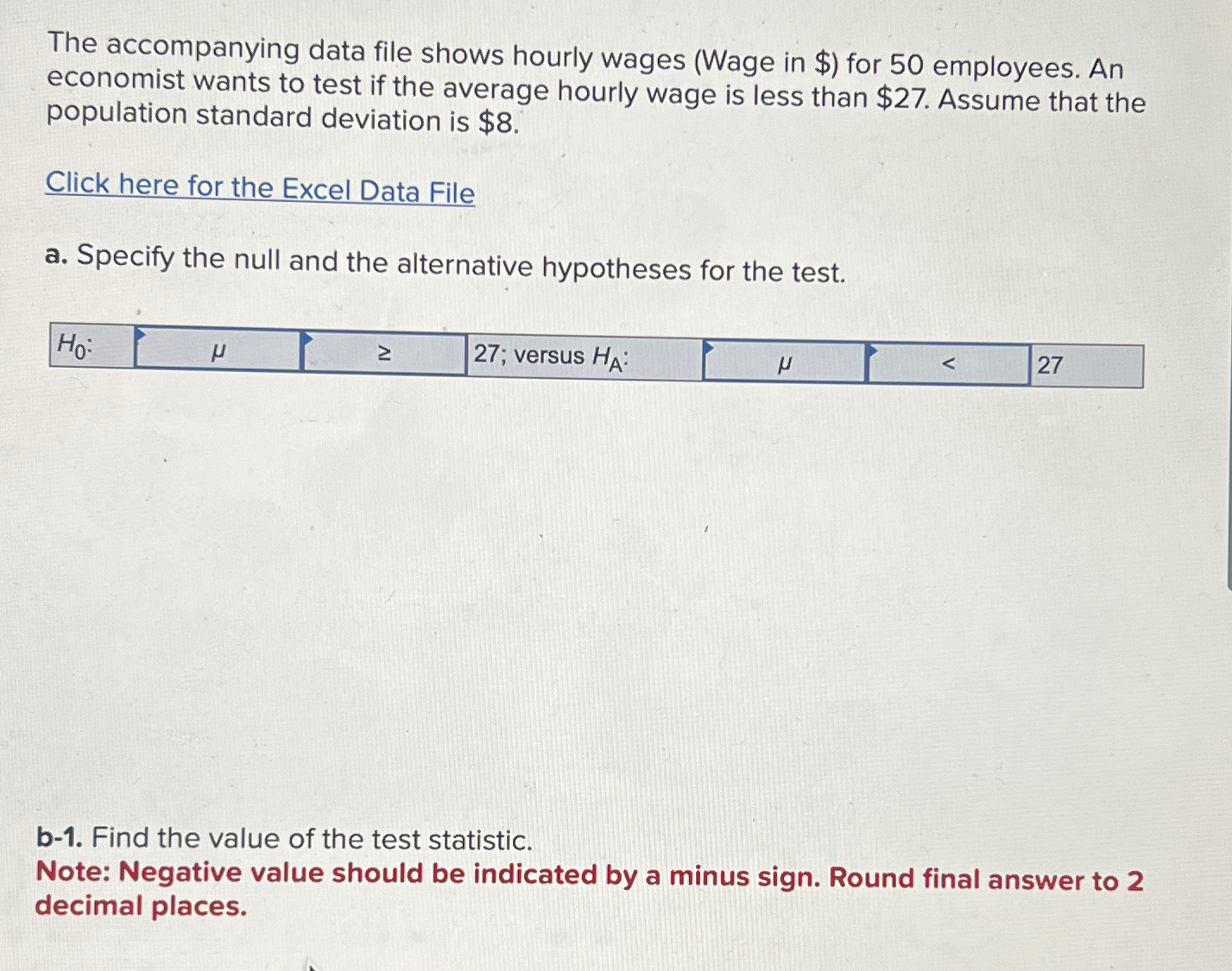 The accompanying data file shows hourly wages (Wage | Chegg.com