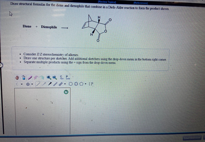 Solved [References Draw structural formulas for the diene | Chegg.com