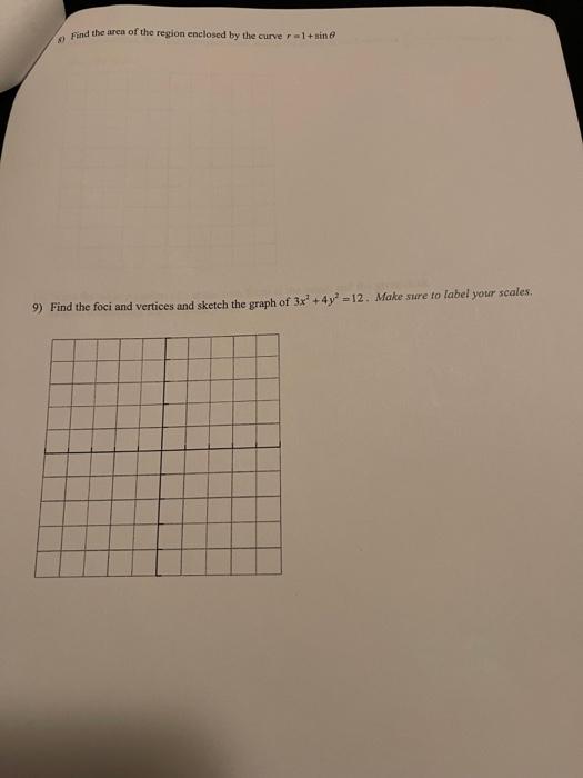 Solved 8) Find the aren of the region enclosed by the curve | Chegg.com