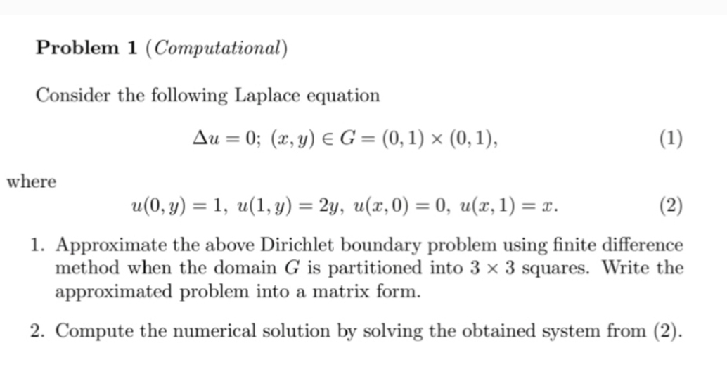 Solved Problem 1 (Computational)Consider the following | Chegg.com Solved Problem 1 (Computational)Consider the following | Chegg.com