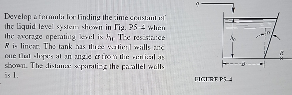 Solved Develop a formula for finding the time constant of | Chegg.com