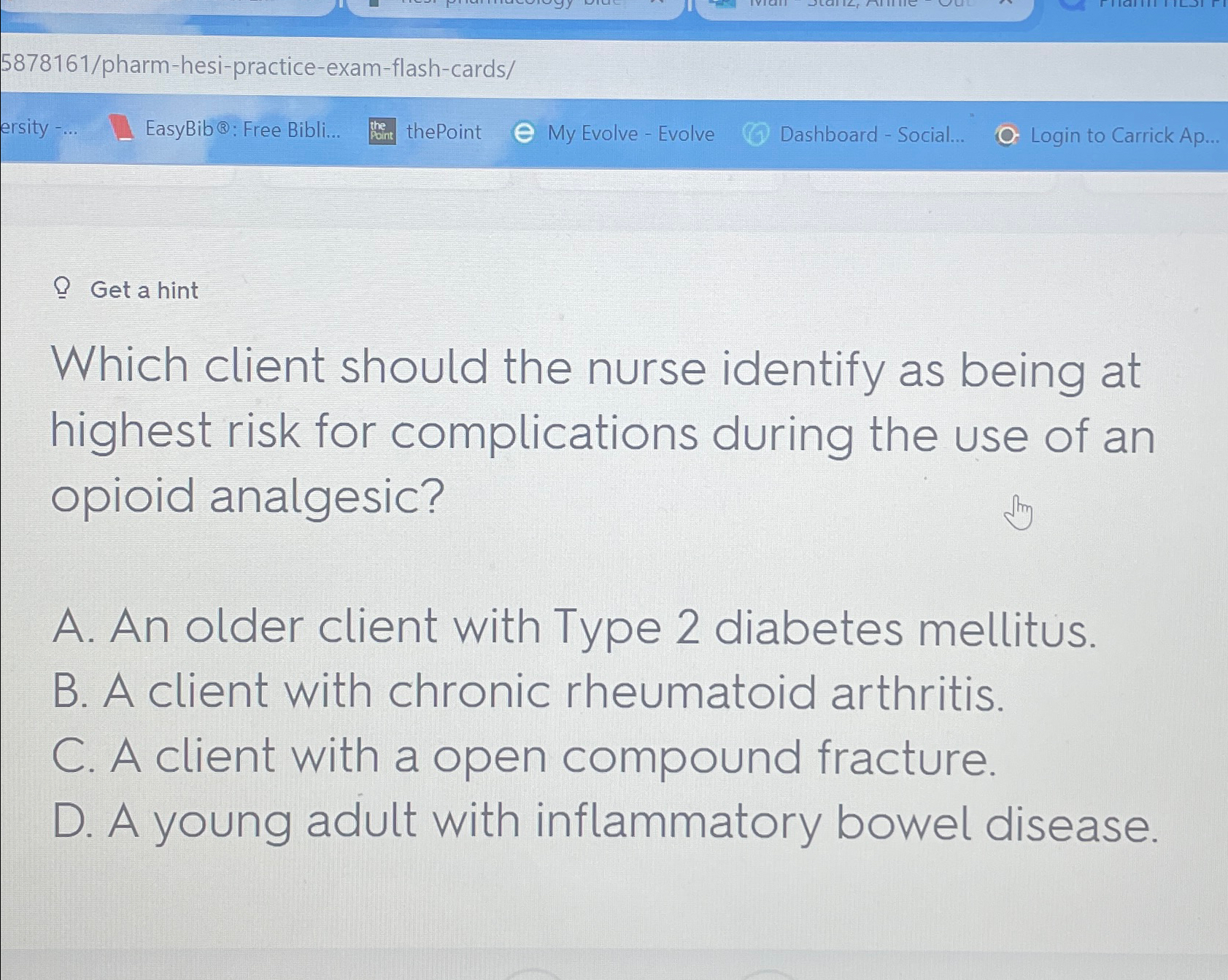 Solved 5878161/pharm-hesi-practice-exam-flash-cards/EasyBib | Chegg.com