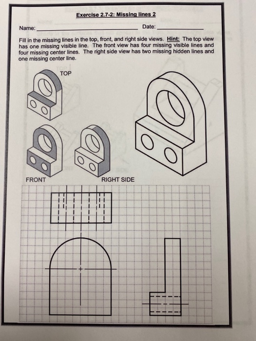 Solved Exercise 2.7-2: Missing lines 2 Name: Date: Fill in | Chegg.com