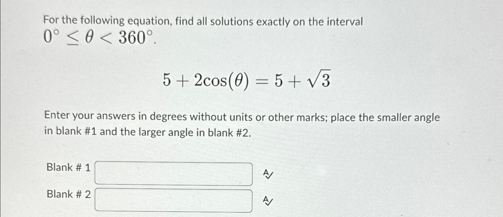 Solved For the following equation, find all solutions | Chegg.com