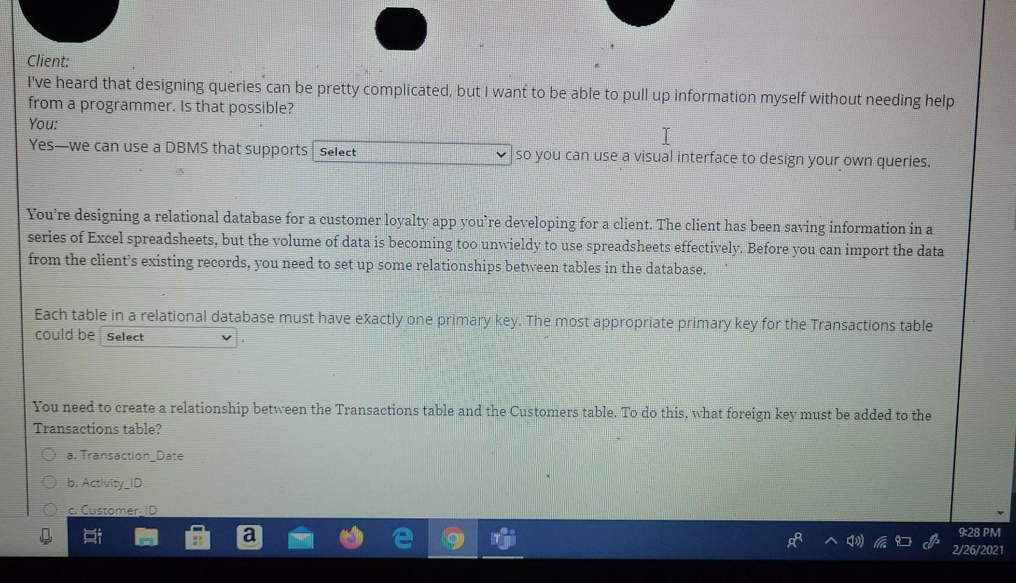 Solved Check My Work The better the quality of data used in | Chegg.com