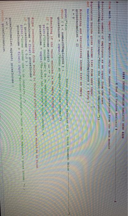 complete the following python coading bassed on | Chegg.com
