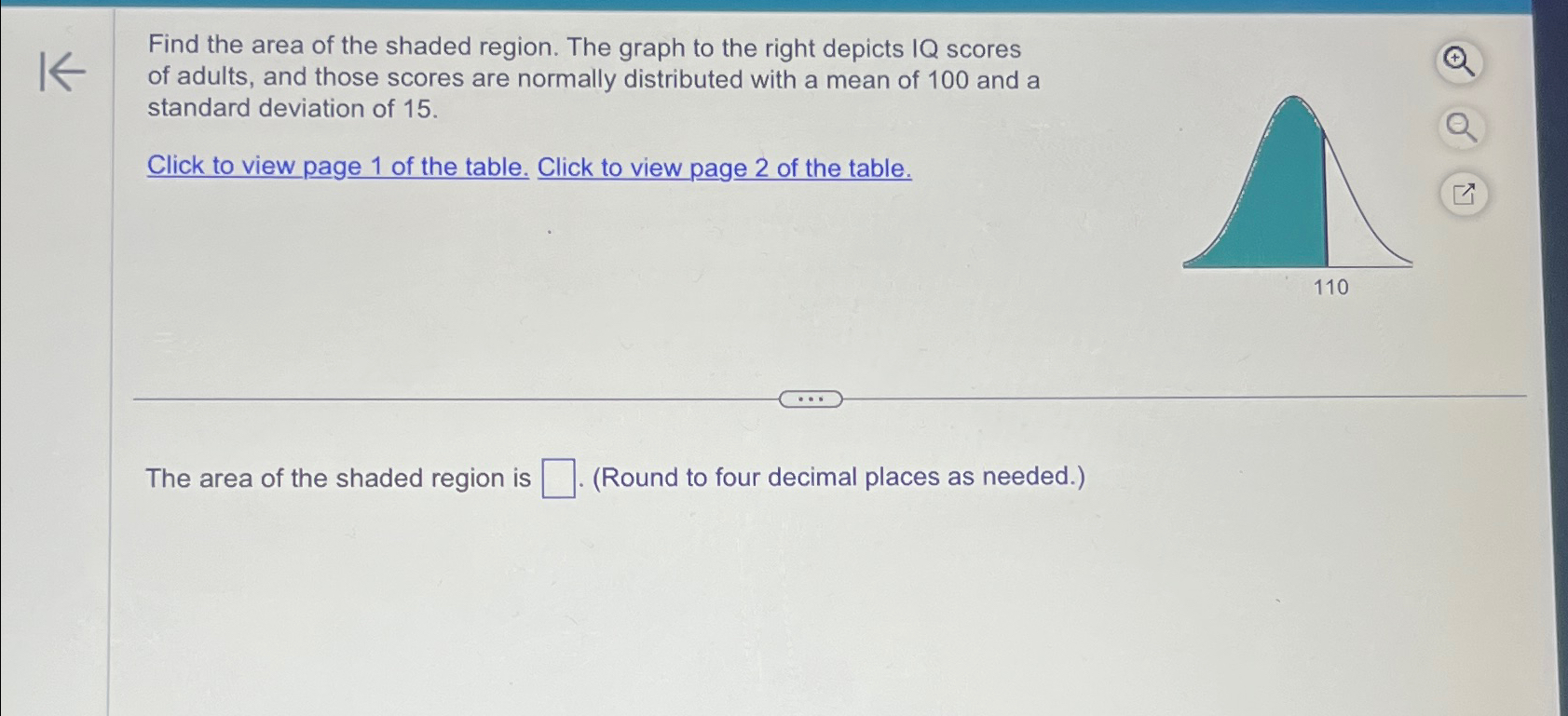 Solved Find the area of the shaded region. The graph to the | Chegg.com