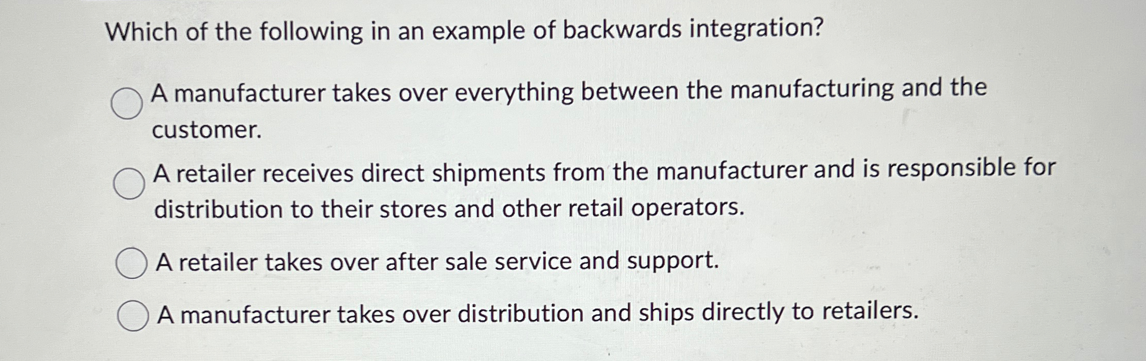 Solved Which of the following in an example of backwards | Chegg.com