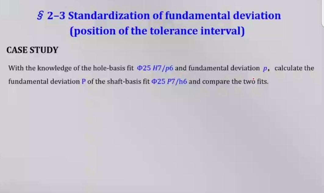 Solved $ 2-3 Standardization of fundamental deviation | Chegg.com