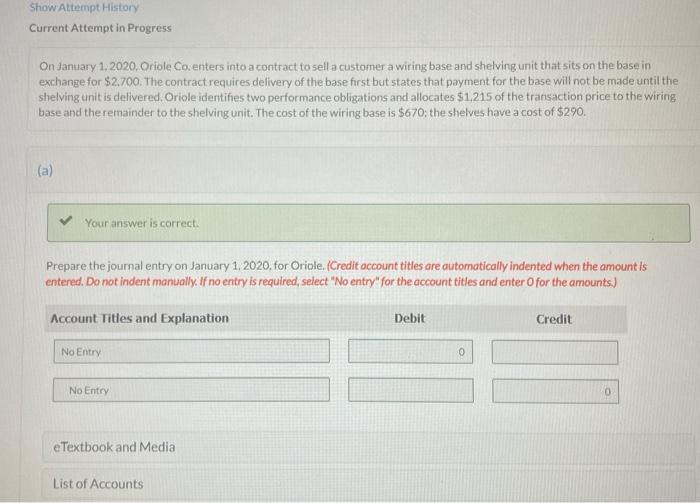 Solved On January 1,2020, Oriole Co.enters into a contract | Chegg.com