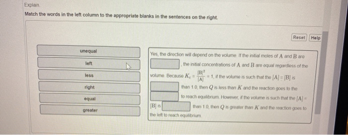 Solved Part A If A Reaction Vessel Contains Equal Initial