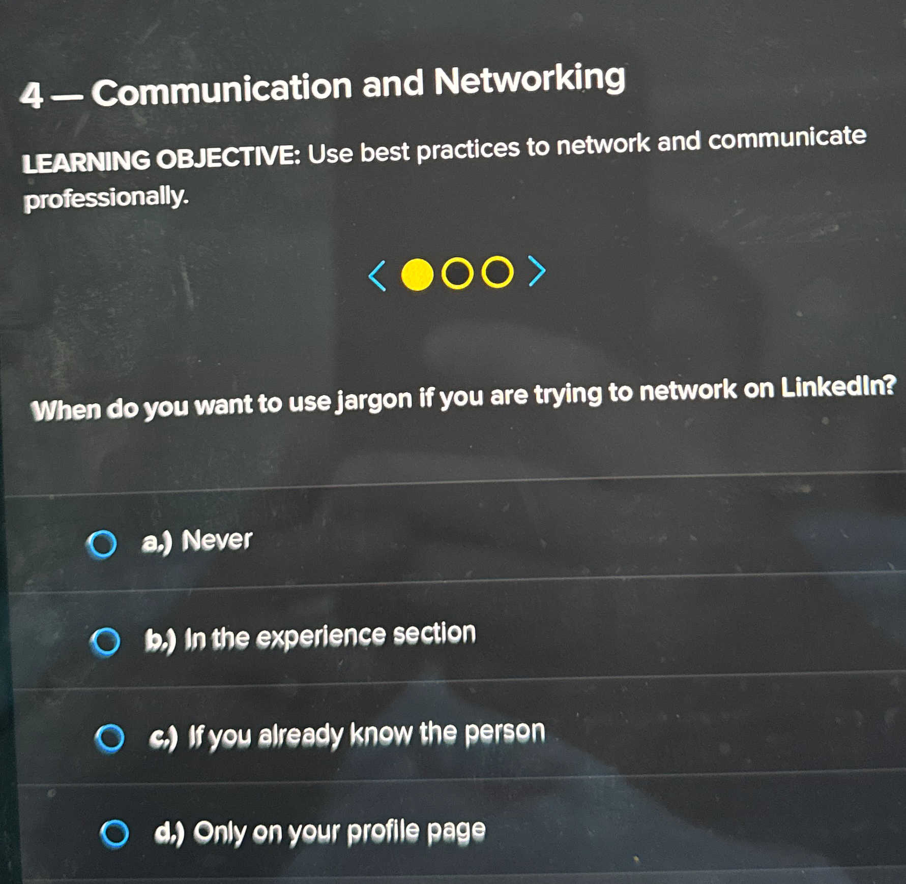 Solved 4- ﻿Communication and NetworkingLEARNING OBJECTIVE: | Chegg.com