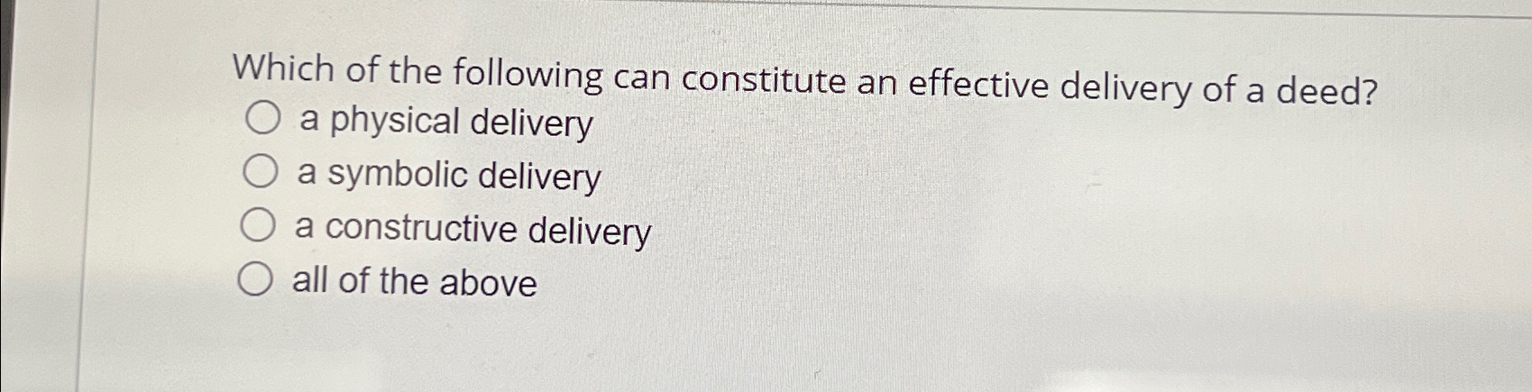 Solved Which of the following can constitute an effective | Chegg.com