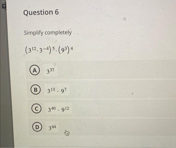 Solved Simplify 4x(2x3−3x2+5x)−3x2(2x2−1) (A) 8x3−3x2+20x−3 | Chegg.com