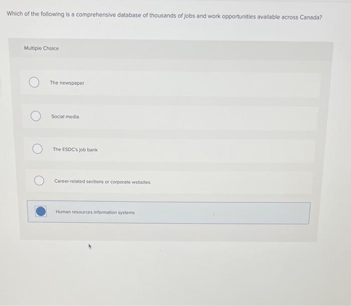Solved Which of the following is a comprehensive database of | Chegg.com