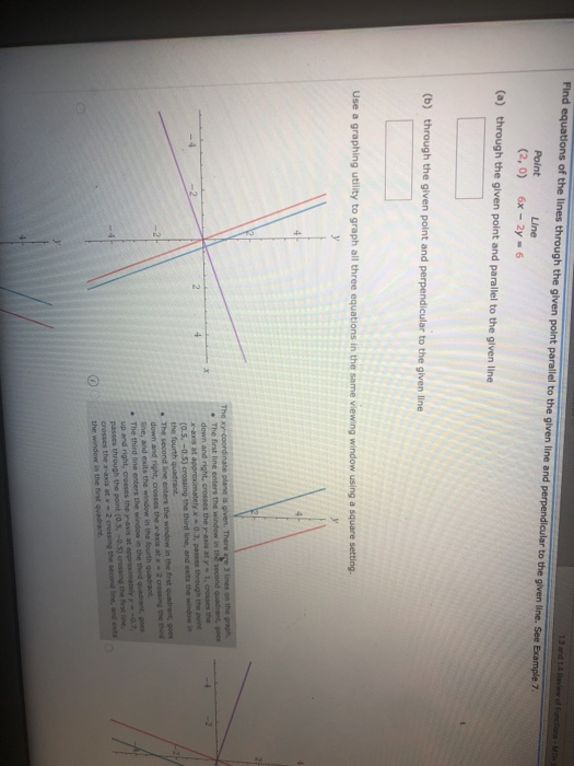 Solved Find equations of the lines through the given point | Chegg.com