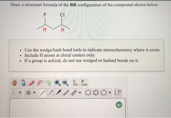 Solved Draw a structural formula of the RR configuration of | Chegg.com