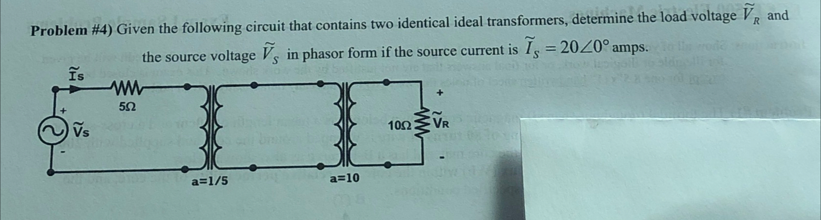 Solved Problem #4) ﻿Given the following circuit that | Chegg.com