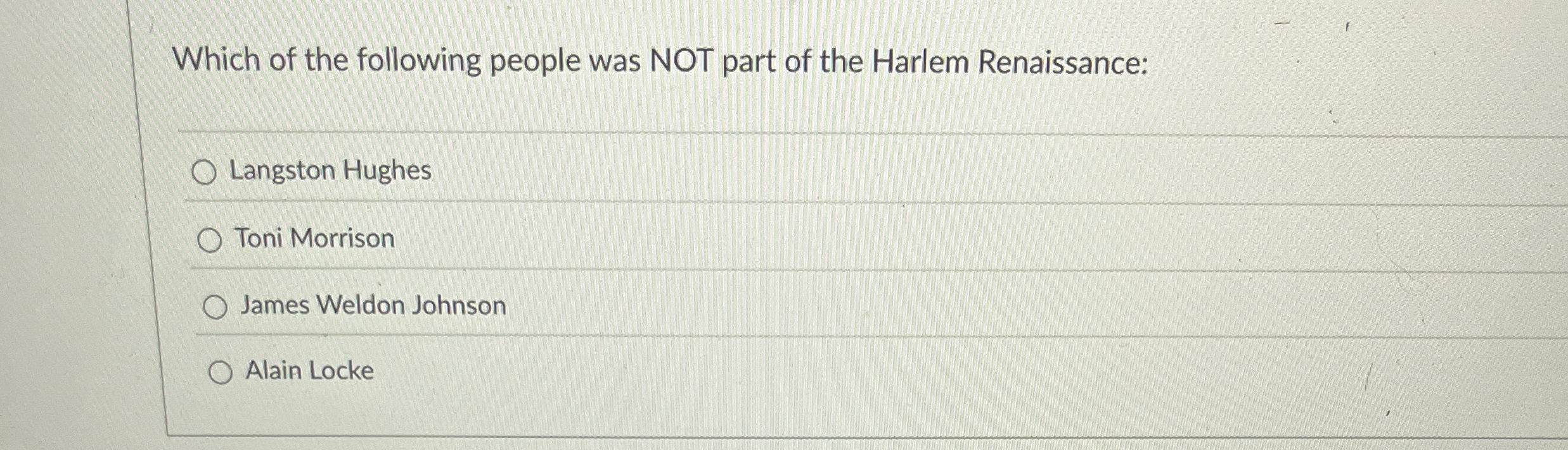 Solved Which of the following people was NOT part of the | Chegg.com