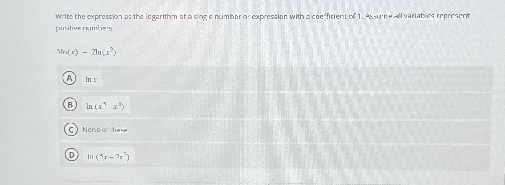 Solved Write the expression as the logarithm of a single | Chegg.com
