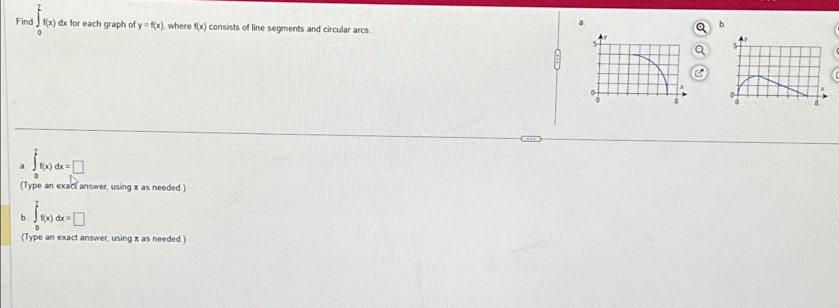 Solved Find ∫07f(x)dx ﻿for each graph of y=f(x), ﻿where f(x) | Chegg.com