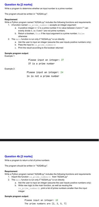 Solved The program should be written in "A2Q3A.py". | Chegg.com