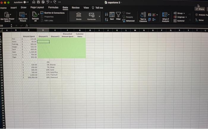 *PLEASE HELP* this is excel capstone part 2. please | Chegg.com
