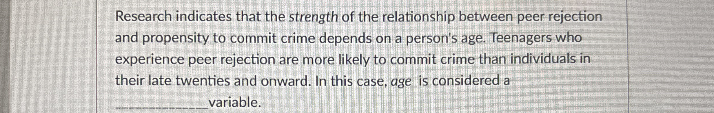 [Solved]: Research indicates that the strength of the relati