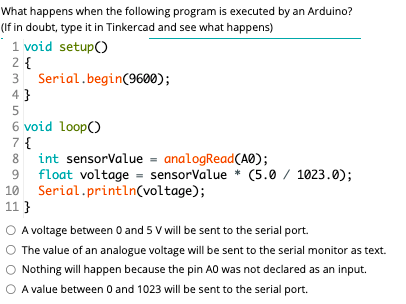 Solved What happens when the following program is executed | Chegg.com