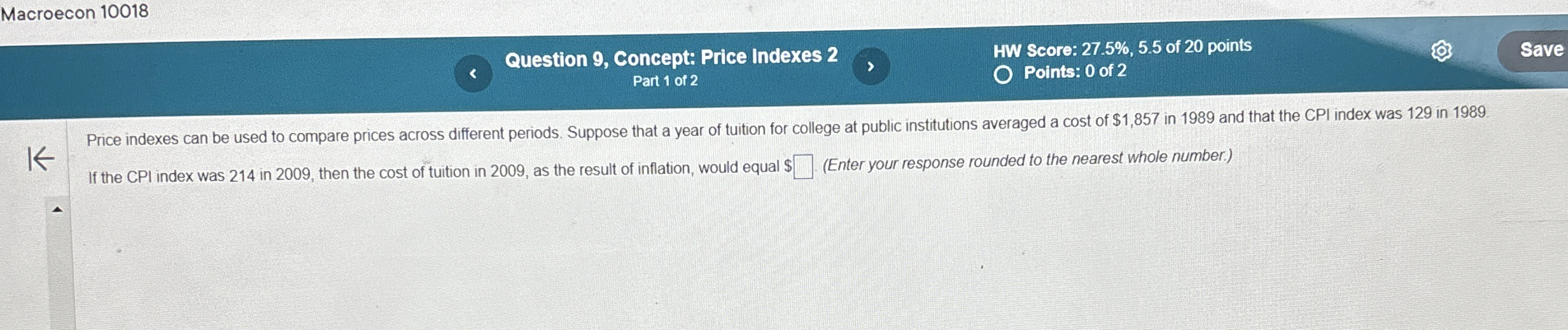 Solved Price indexes can be used to compare prices across | Chegg.com