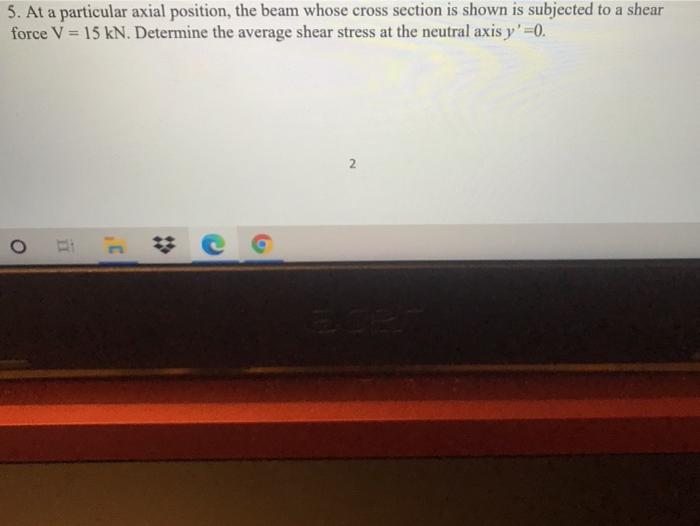 Solved 5. At a particular axial position, the beam whose | Chegg.com