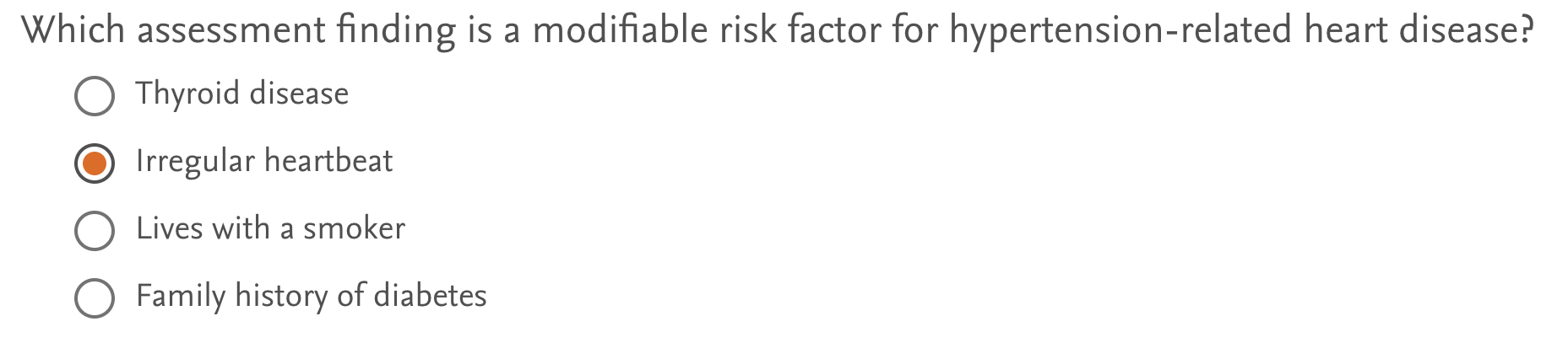 Solved Which assessment finding is a modifiable risk factor | Chegg.com