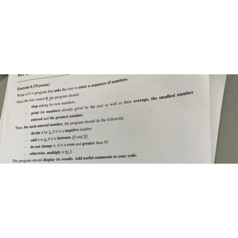 Solved Exercise 6 [10 ﻿points]Write a CH+ ﻿program that asks | Chegg.com