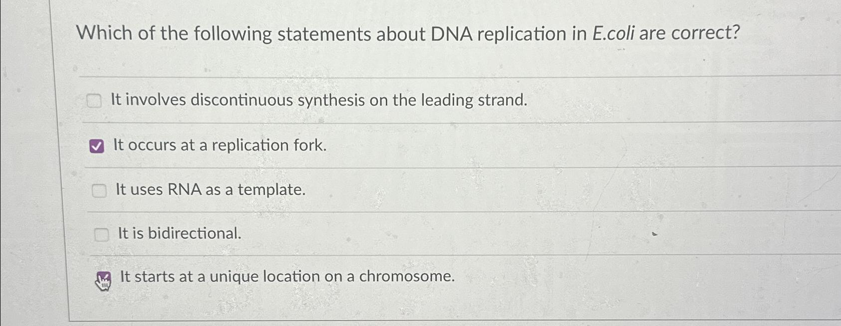 Solved Which of the following statements about DNA | Chegg.com