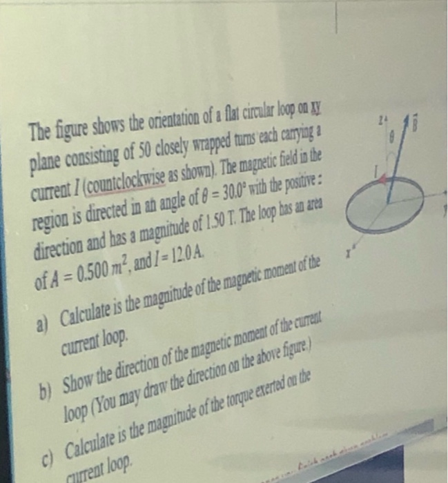 Solved The figure shows the orientation of a flat circular | Chegg.com