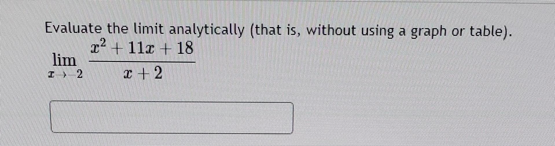 Solved Evaluate the limit analytically (that is, without | Chegg.com